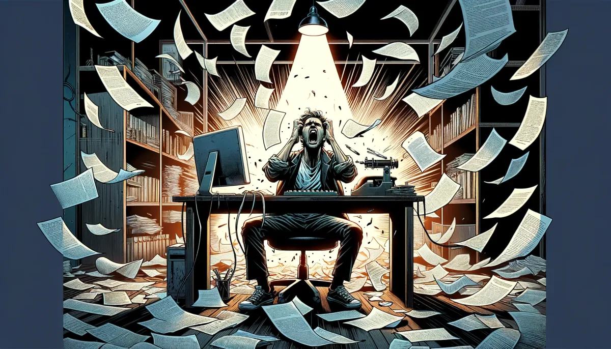 On notes, outlines, and somehow cobbling a script together...